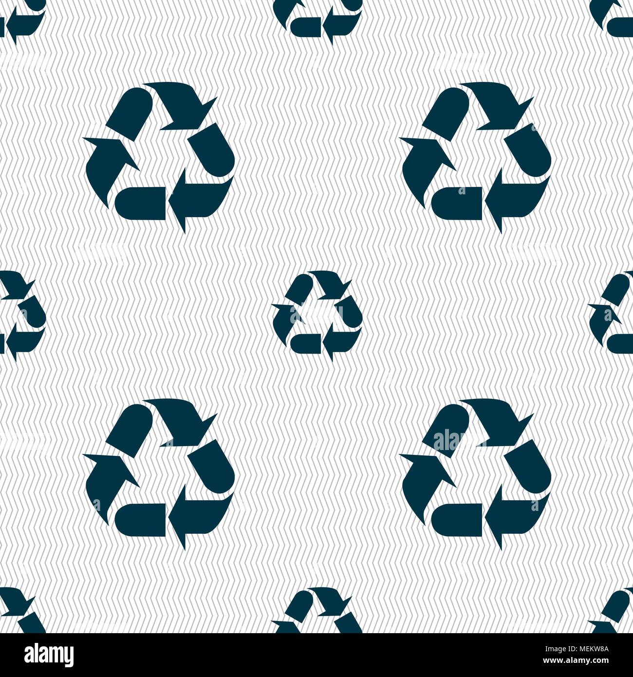 processing icon sign. Seamless abstract background with geometric ...