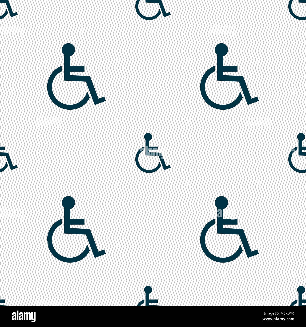 Disabled sign icon. Human on wheelchair symbol. Handicapped invalid ...