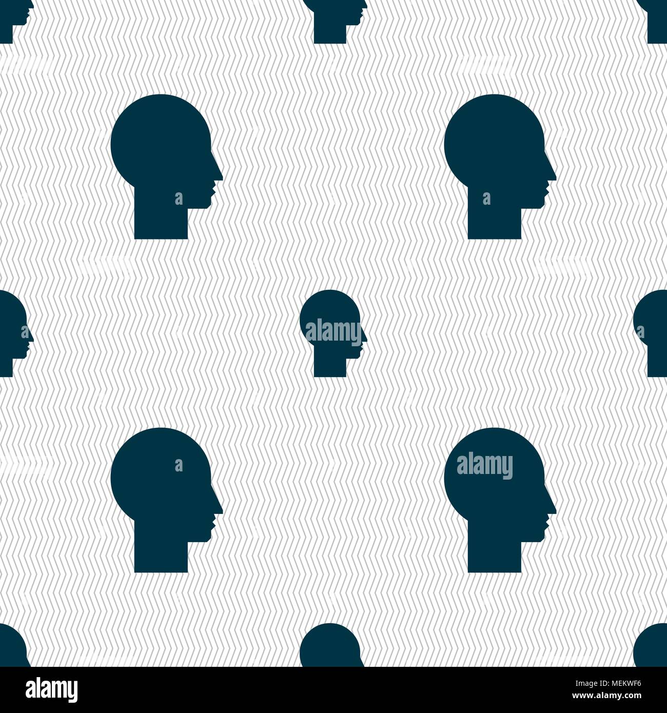 User sign icon. Person symbol. Set colourful buttons. Seamless abstract ...