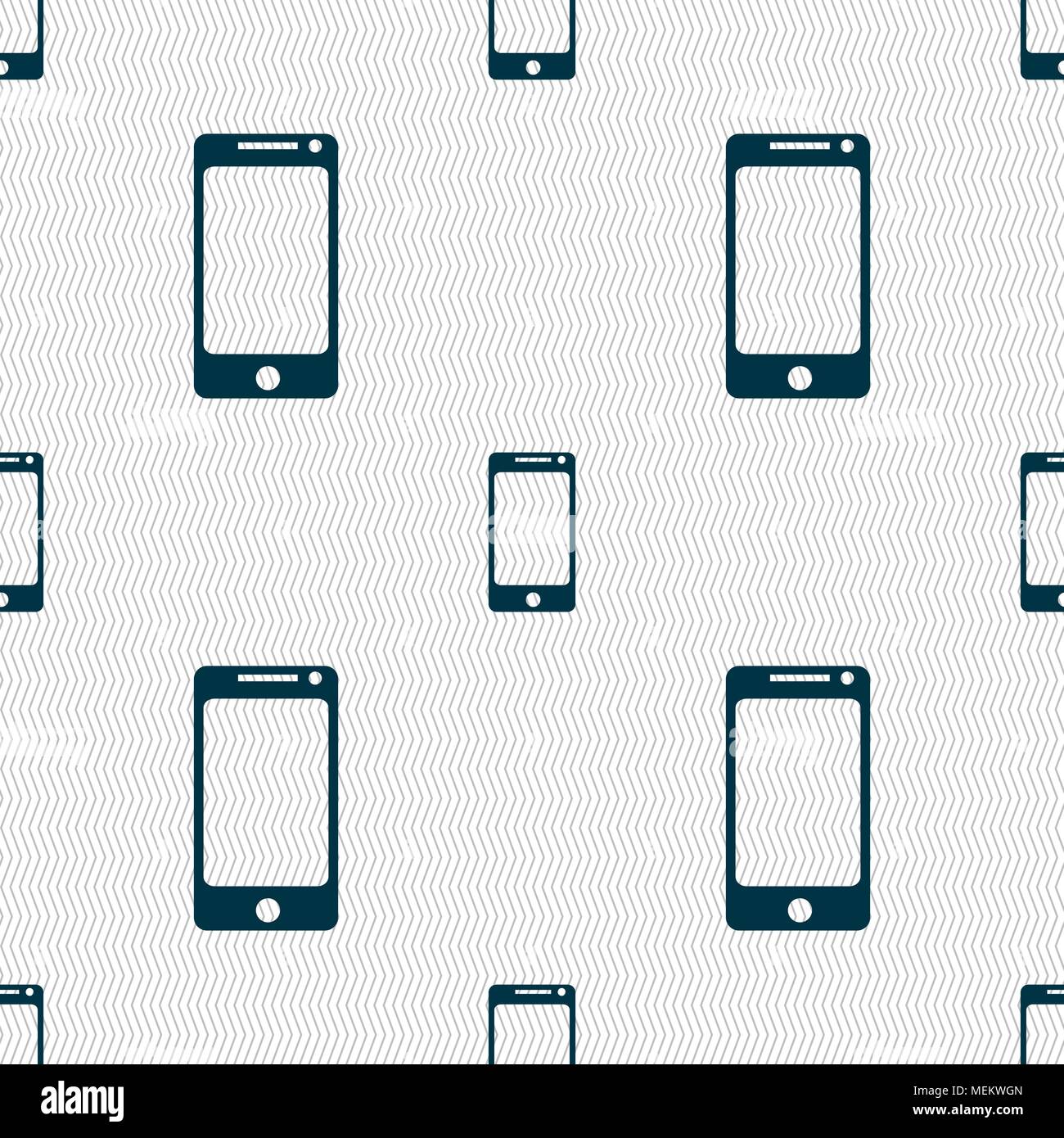 Smartphone sign icon. Support symbol. Call center. Seamless abstract ...