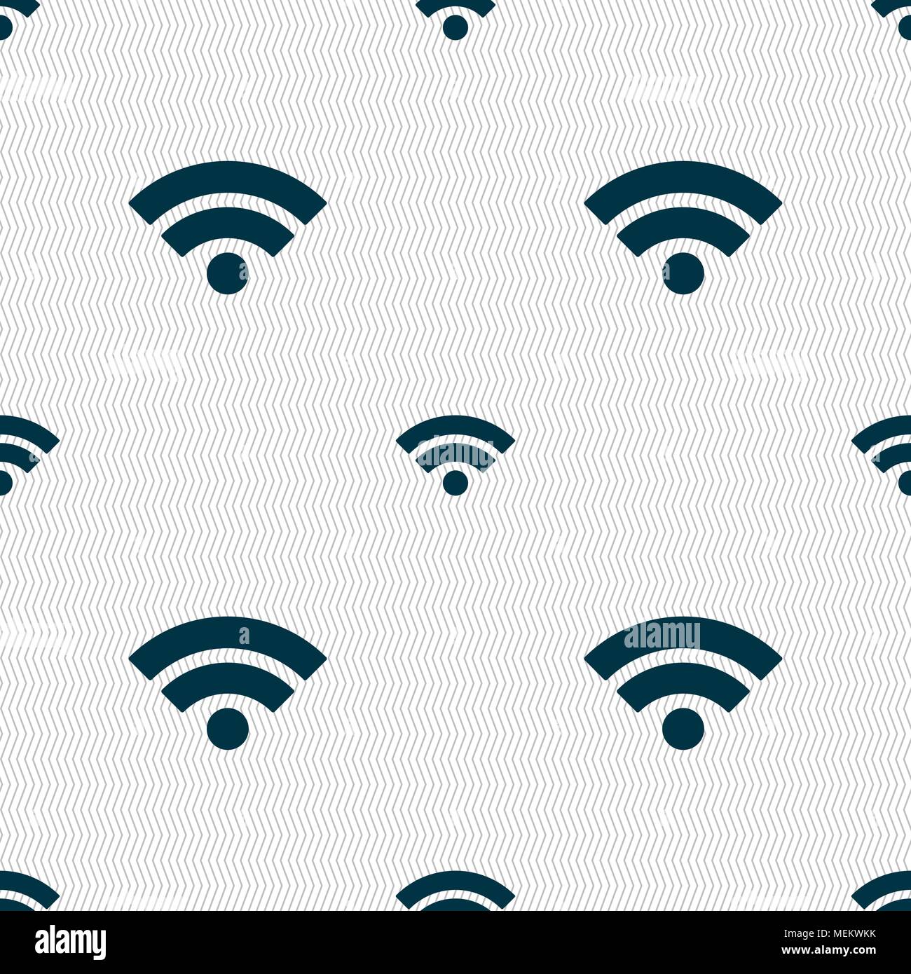 Wifi sign. Wi-fi symbol. Wireless Network icon. Wifi zone. Seamless abstract background with ...