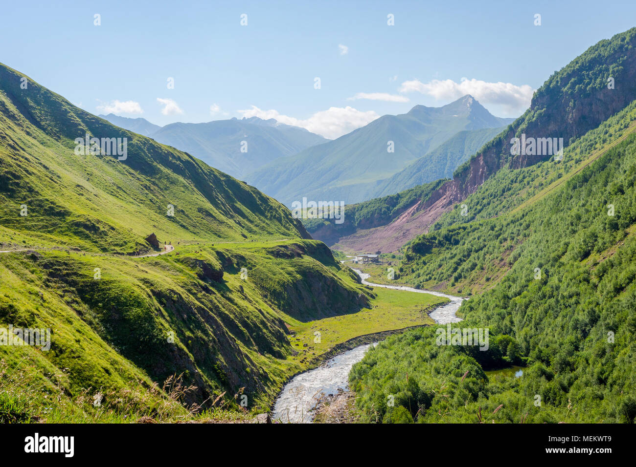 Scenic Truso valley in Kazbegi, Georgia Stock Photo - Alamy