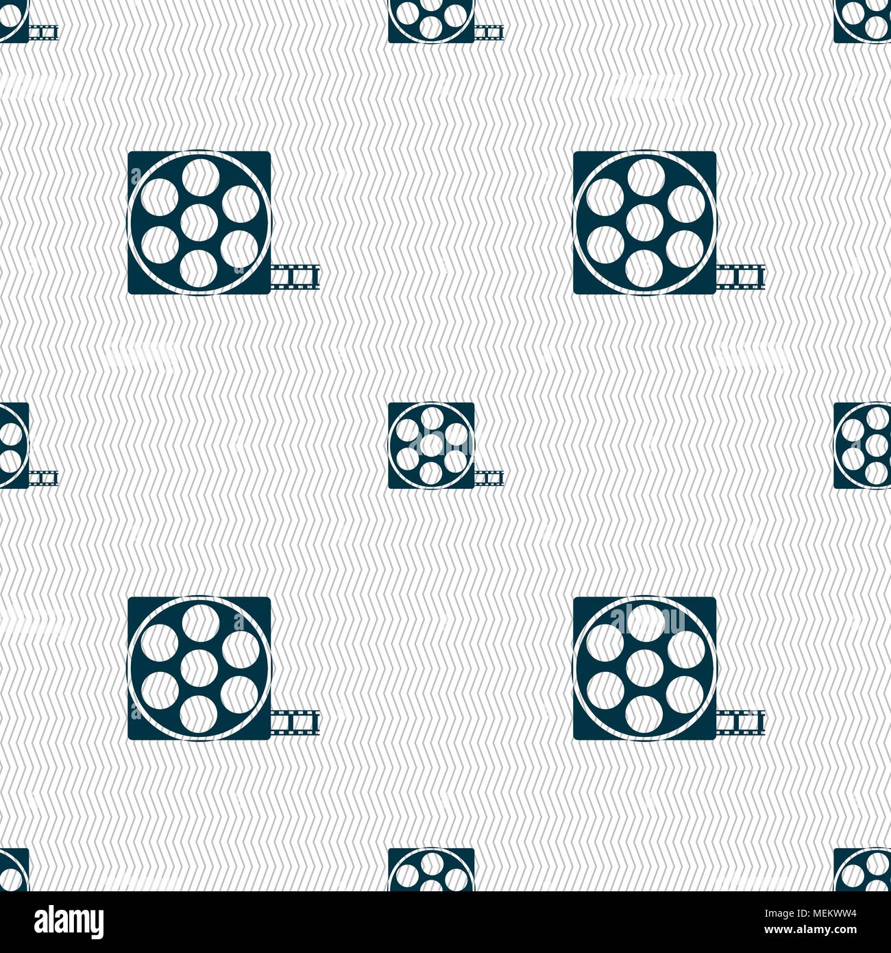 Video sign icon. frame symbol. Seamless abstract background with ...