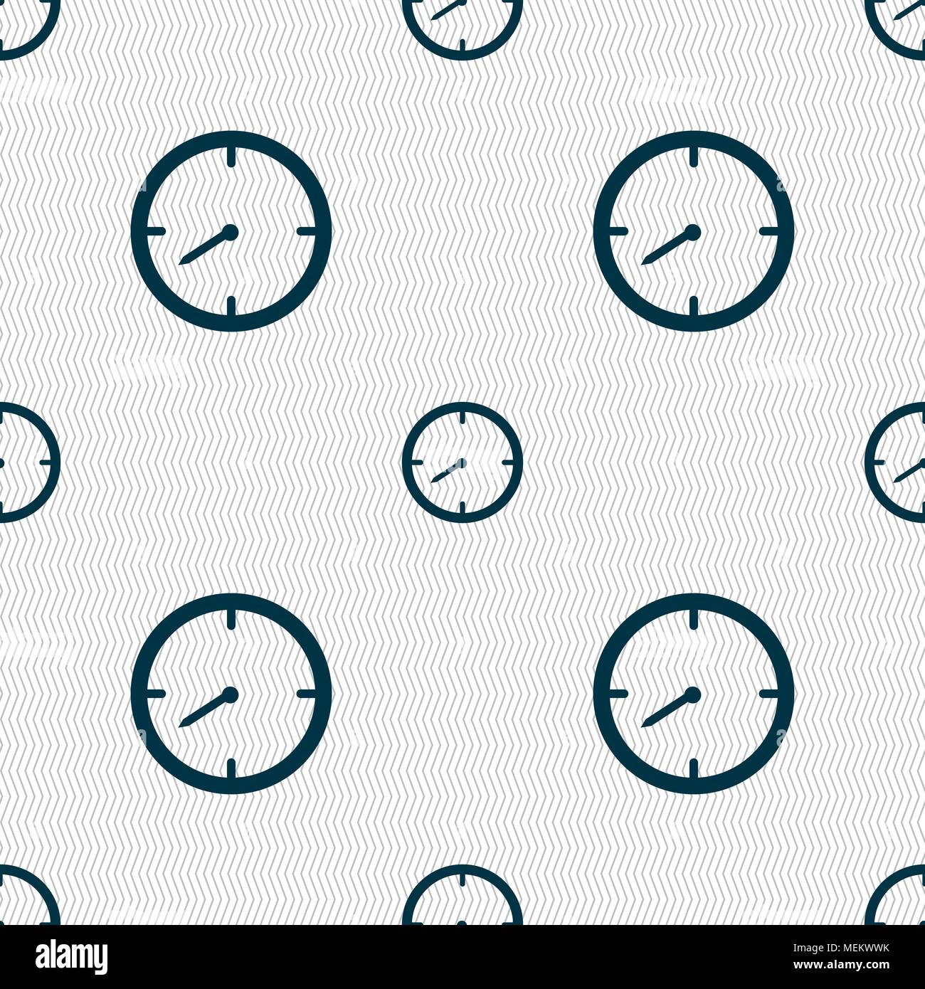 Timer sign icon. Stopwatch symbol.. Seamless abstract background with ...