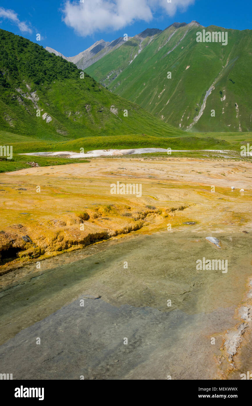 Natural mineral water spring in Truso valley, Georgia Stock Photo - Alamy