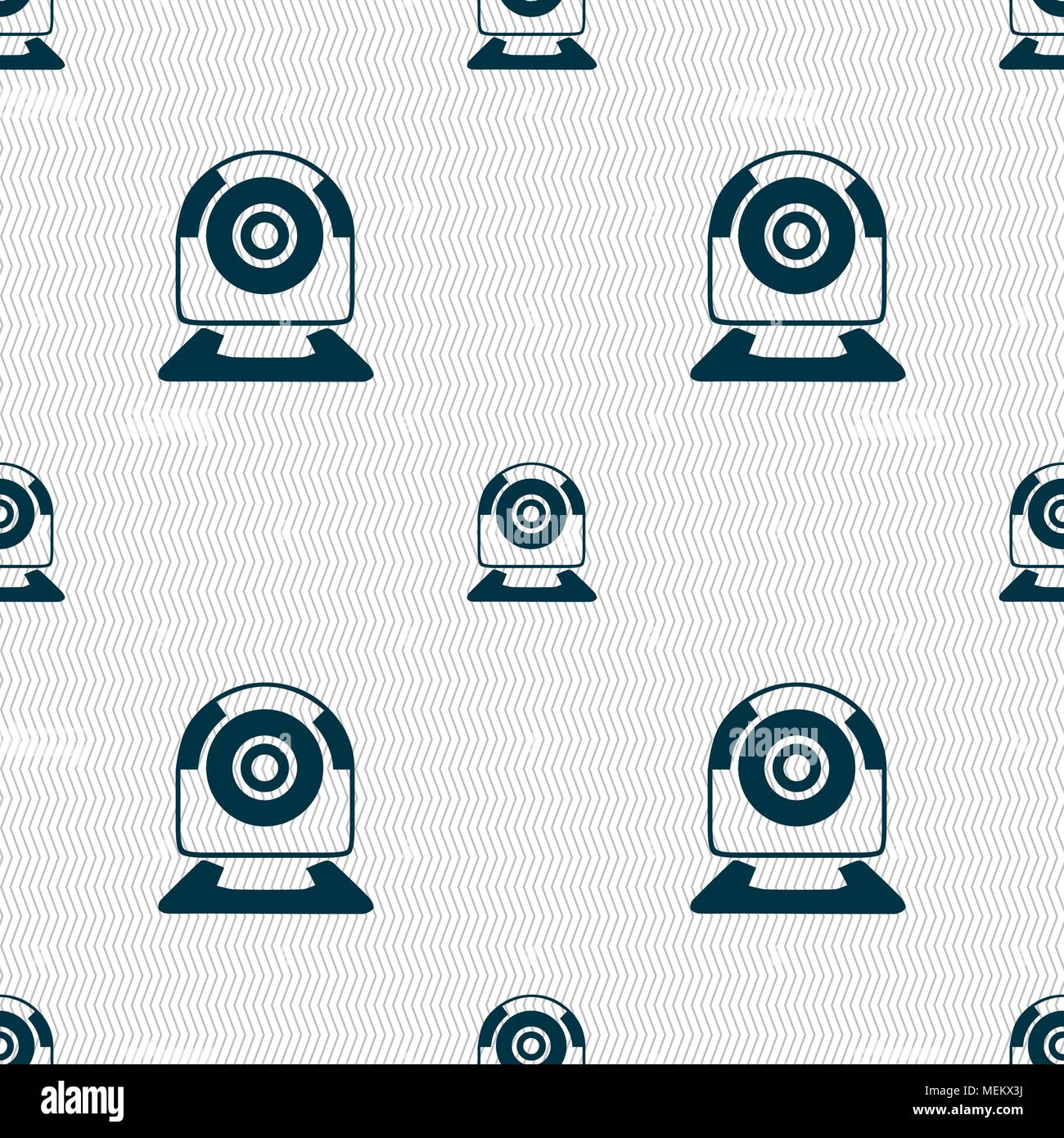 Webcam sign icon. Web video chat symbol. Camera chat. Seamless abstract ...