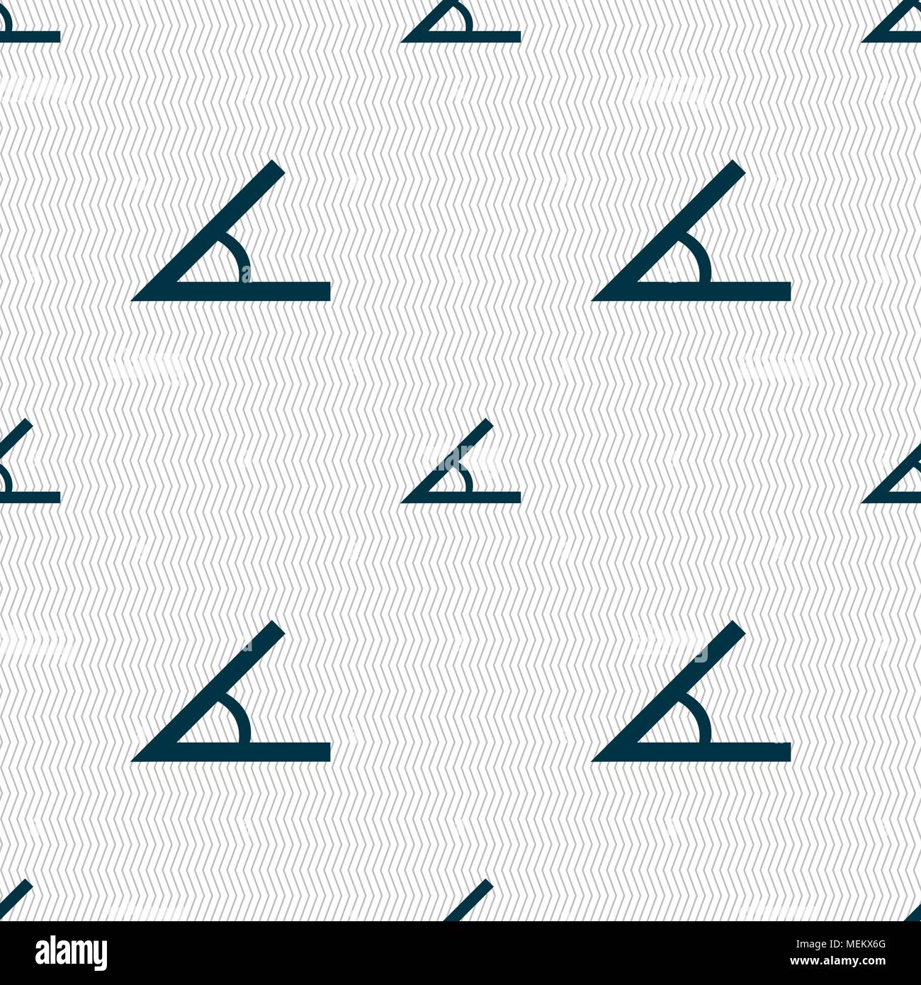 Angle 45 degrees icon sign. Seamless abstract background with geometric ...