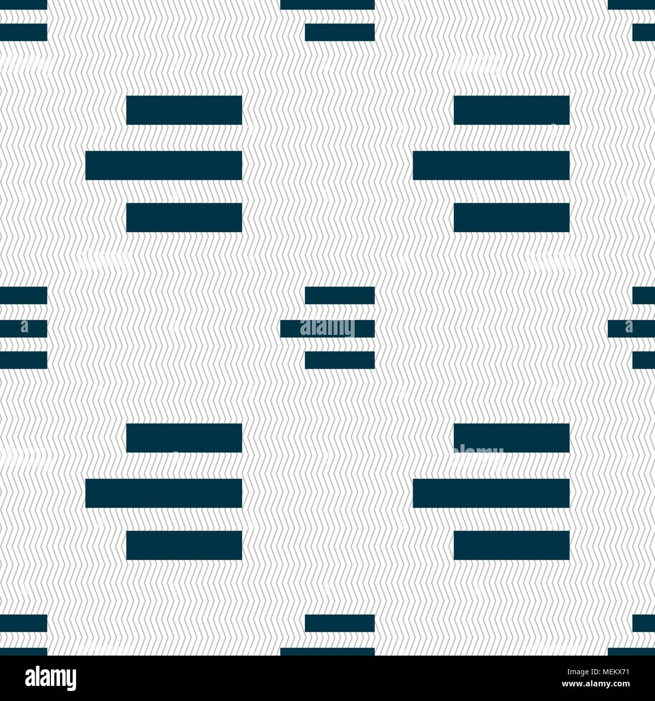 Right-aligned icon sign. Seamless abstract background with geometric ...