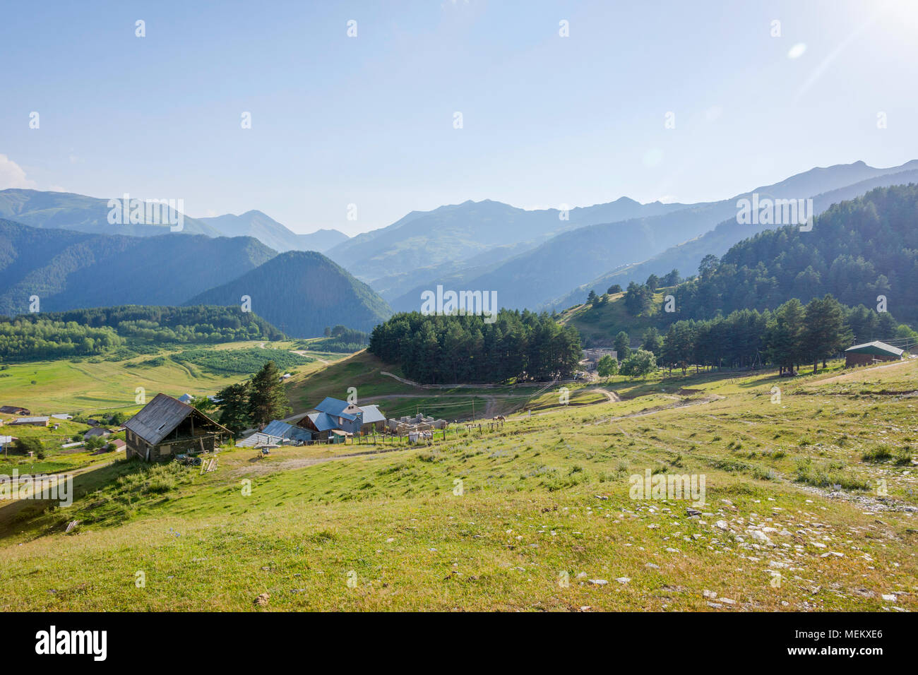 Omalo village, Tusheti national park, Georgia Stock Photo - Alamy
