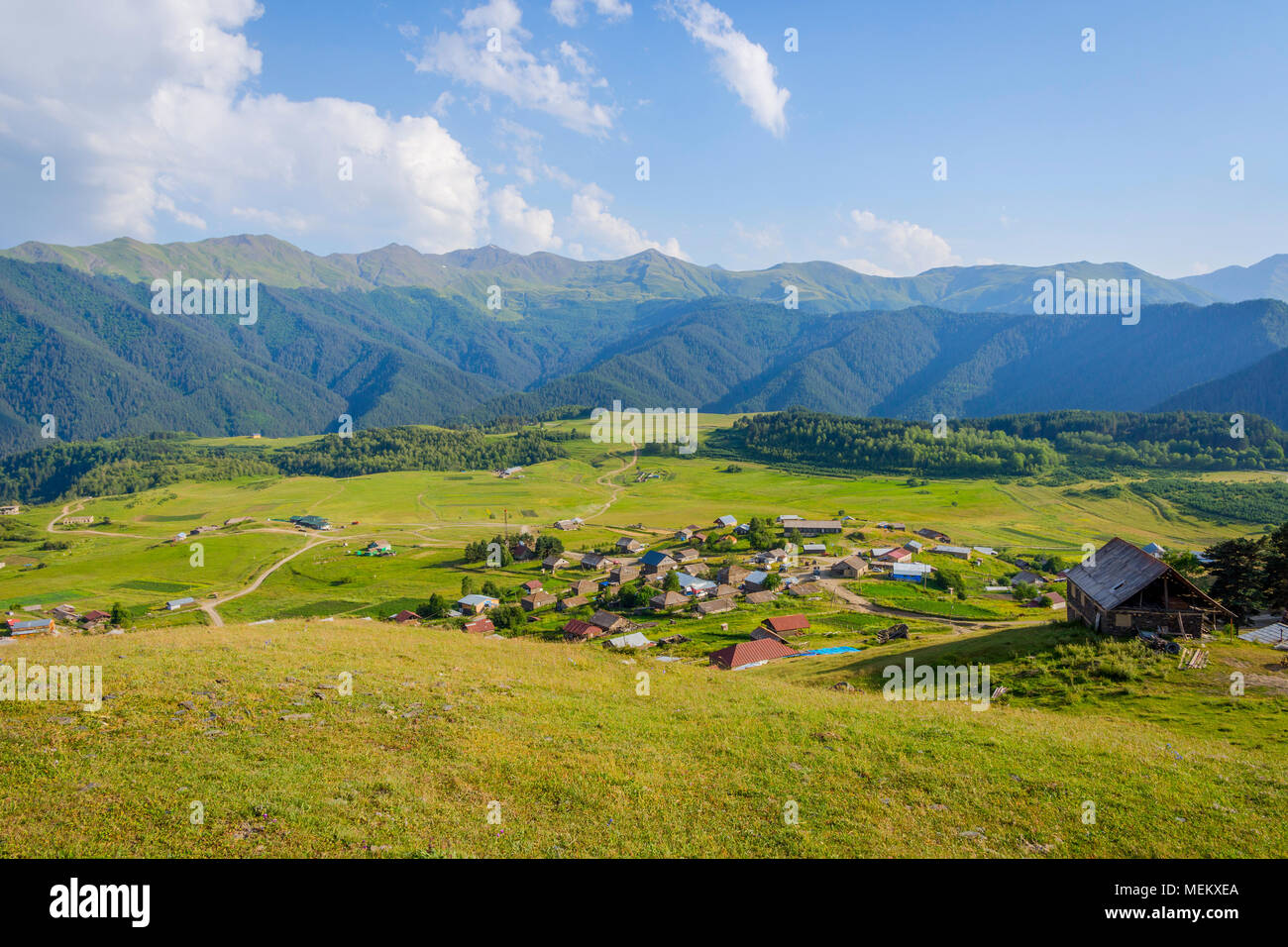 Omalo village, Tusheti national park, Georgia Stock Photo - Alamy