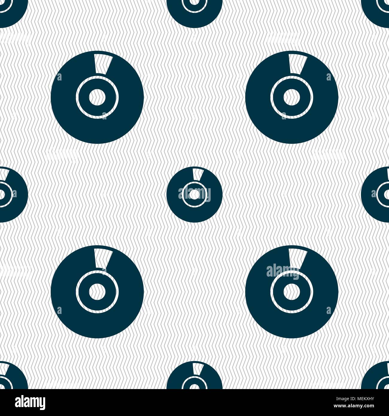 CD or DVD icon sign. Seamless abstract background with geometric shapes ...