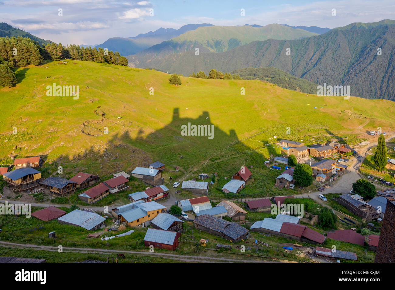 Upper omalo village hi-res stock photography and images - Alamy