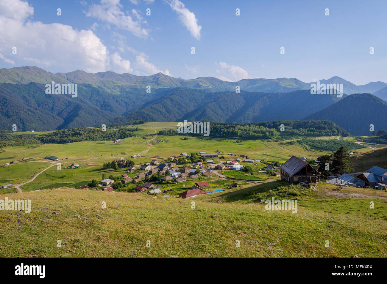 Omalo village, Tusheti national park, Georgia Stock Photo - Alamy