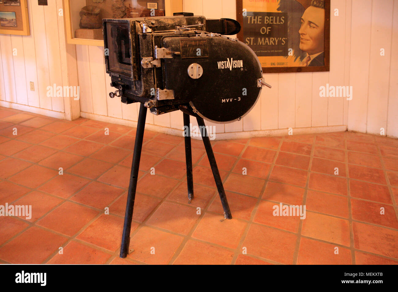 Old VistaVision film camera on display at the Old Tucson Film Studios ...