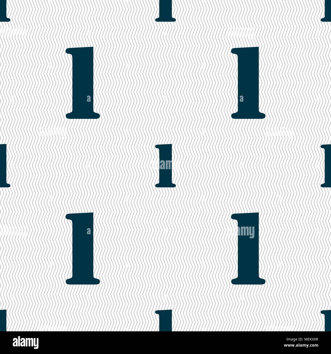 First place award sign. Winner symbol. Step one. Seamless abstract ...