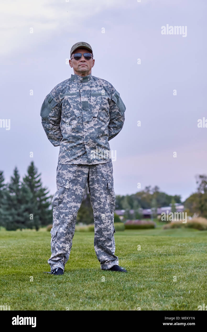 Mature male officer in hi-res stock photography and images - Alamy