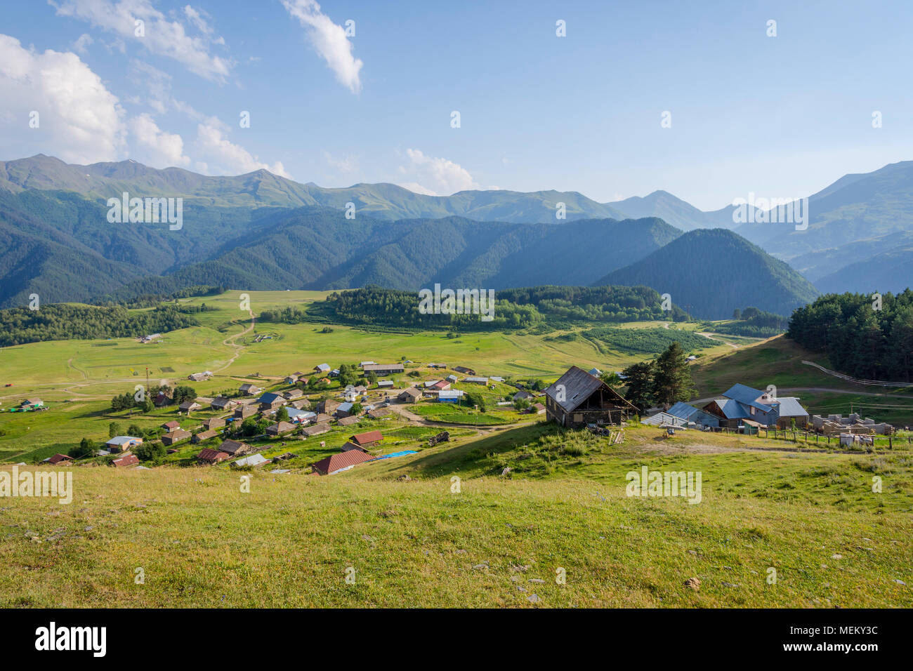 Omalo village, Tusheti national park, Georgia Stock Photo - Alamy