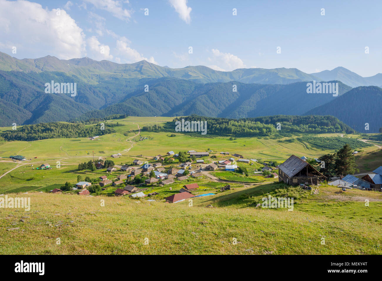 Omalo village, Tusheti national park, Georgia Stock Photo - Alamy