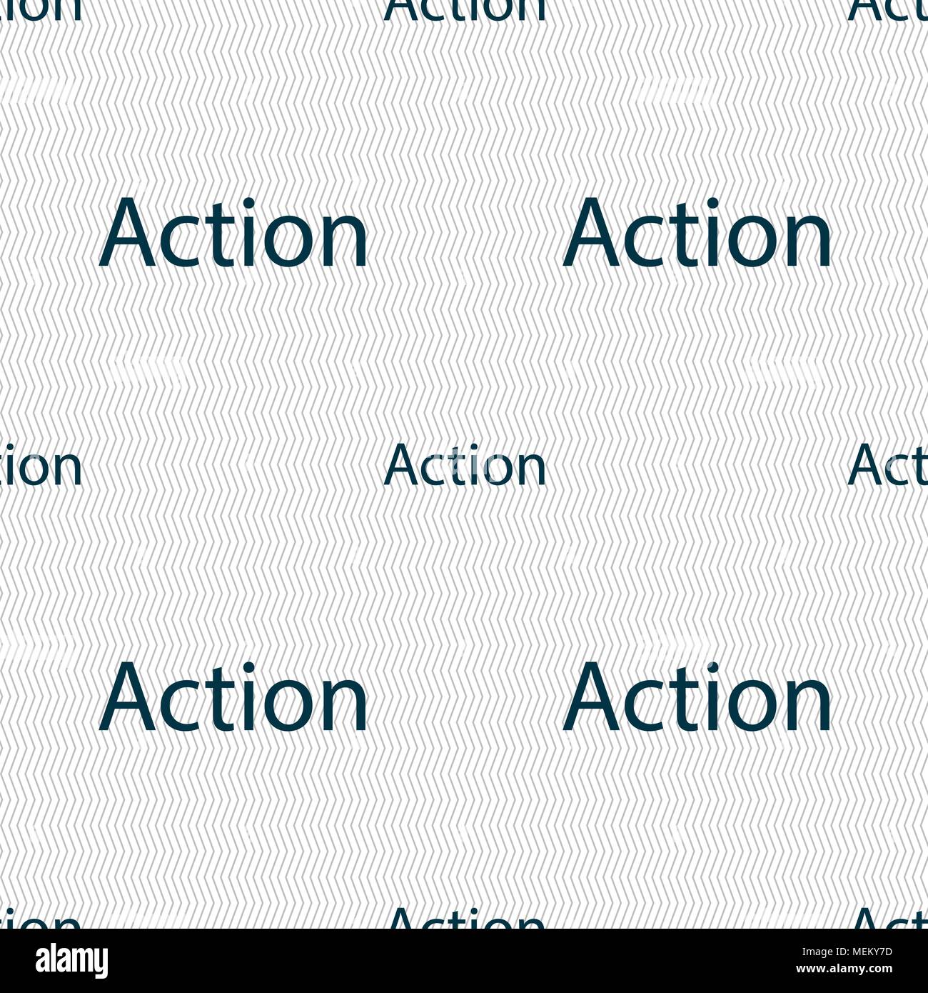 Action sign icon. Motivation button with arrow. Seamless abstract ...