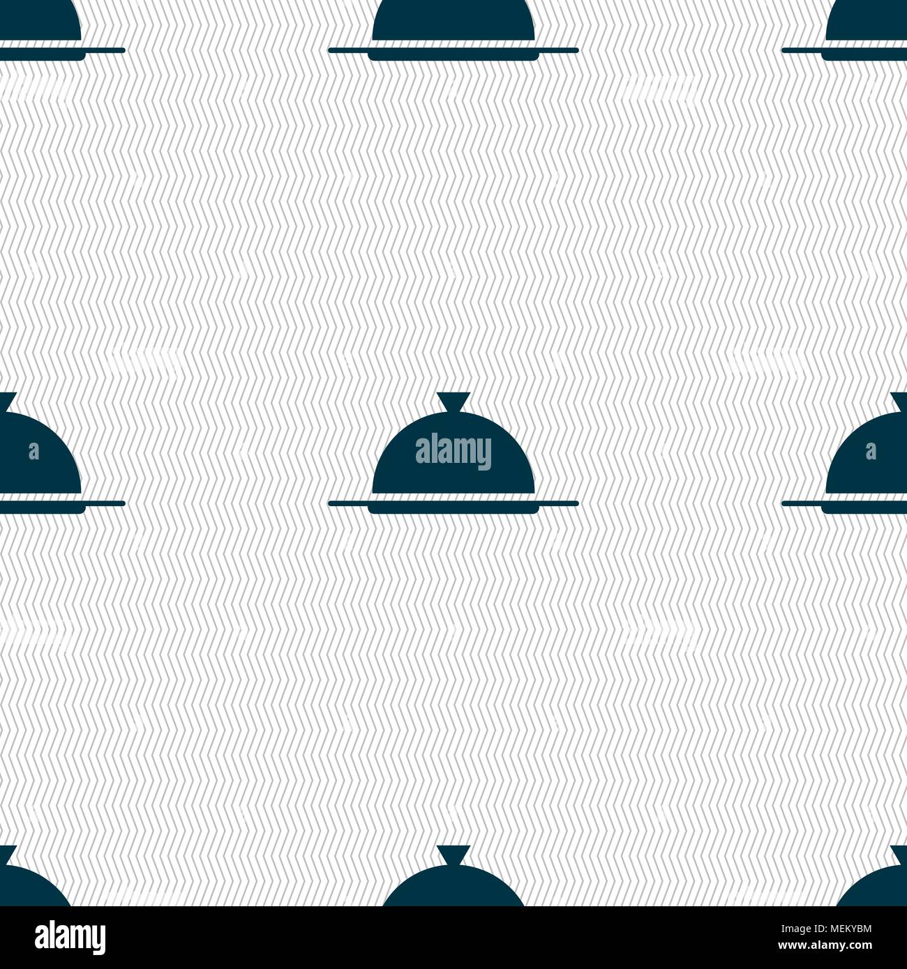 Food platter serving sign icon. Table setting in restaurant symbol ...