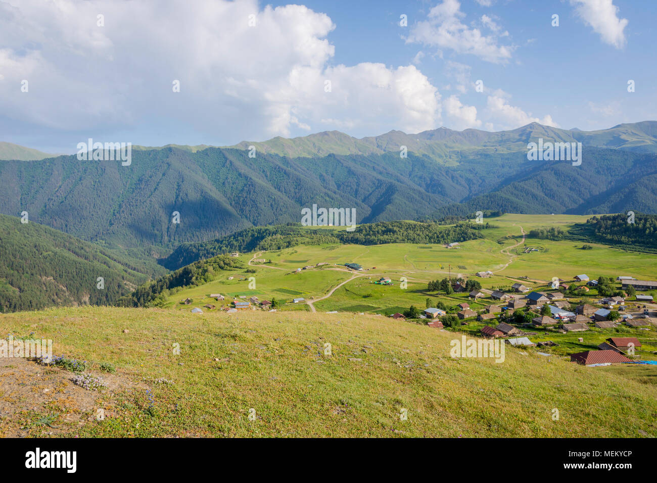 Omalo village, Tusheti national park, Georgia Stock Photo - Alamy