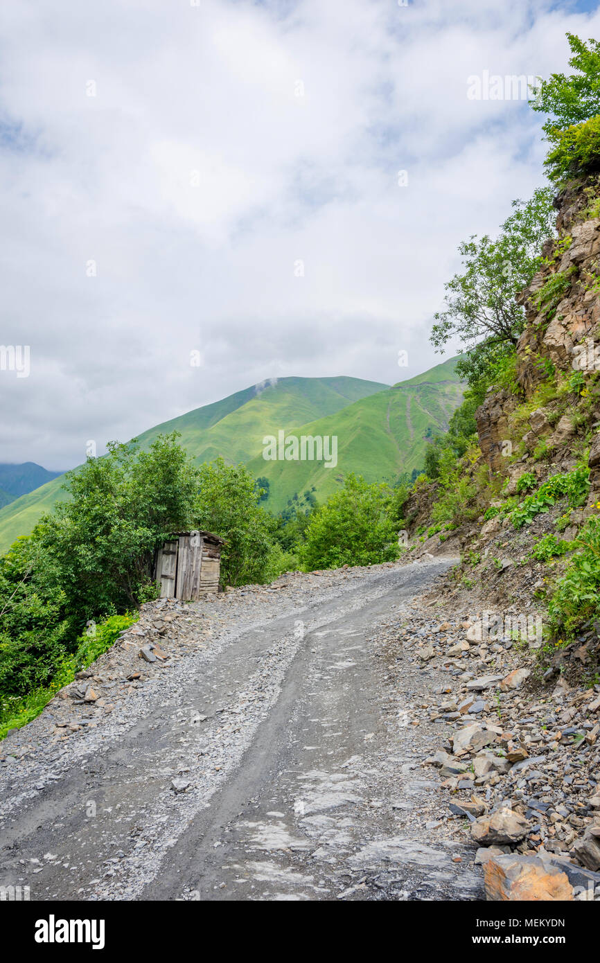 Dangerous road to tusheti national park hi-res stock photography and ...