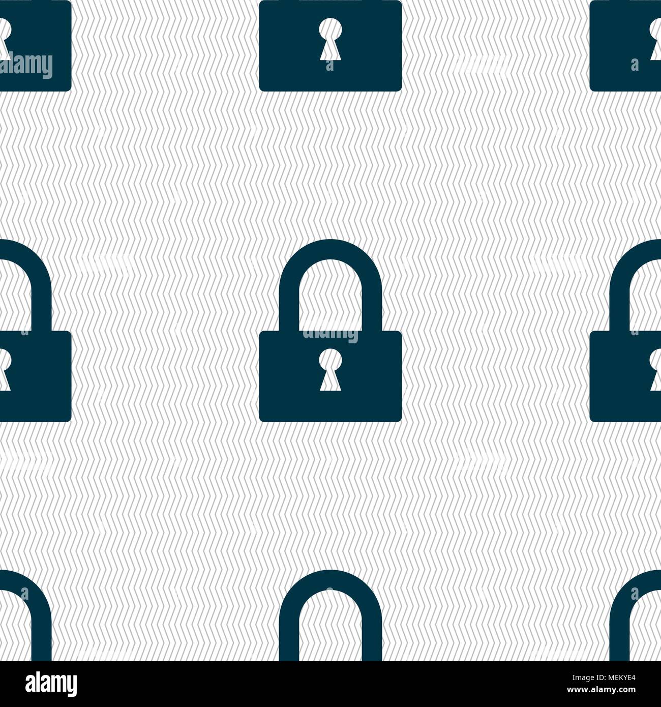 Lock sign icon. Locker symbol. Seamless abstract background with ...