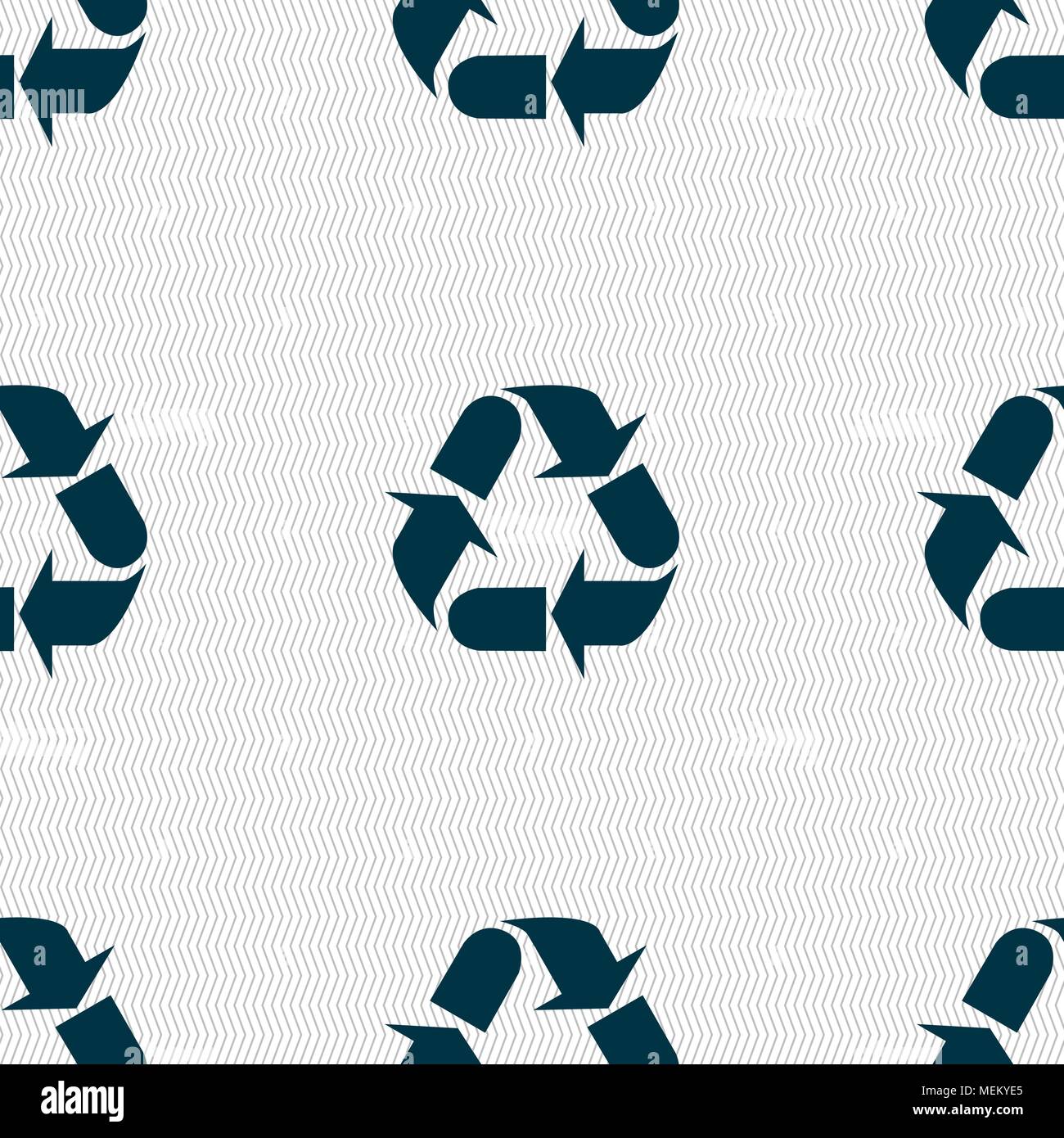 processing icon sign. Seamless abstract background with geometric ...