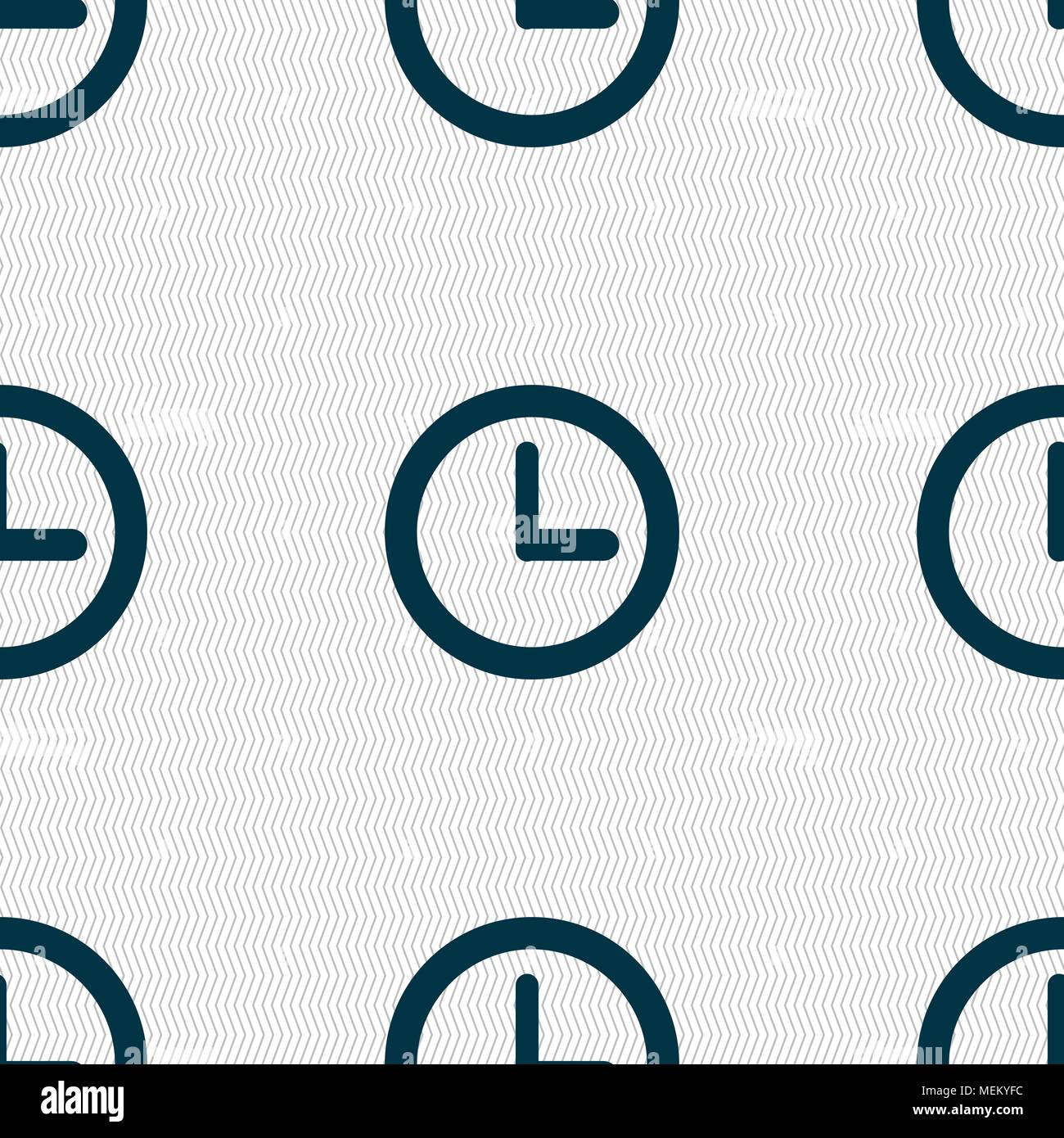 Clock sign icon. Mechanical clock symbol. Seamless abstract background ...