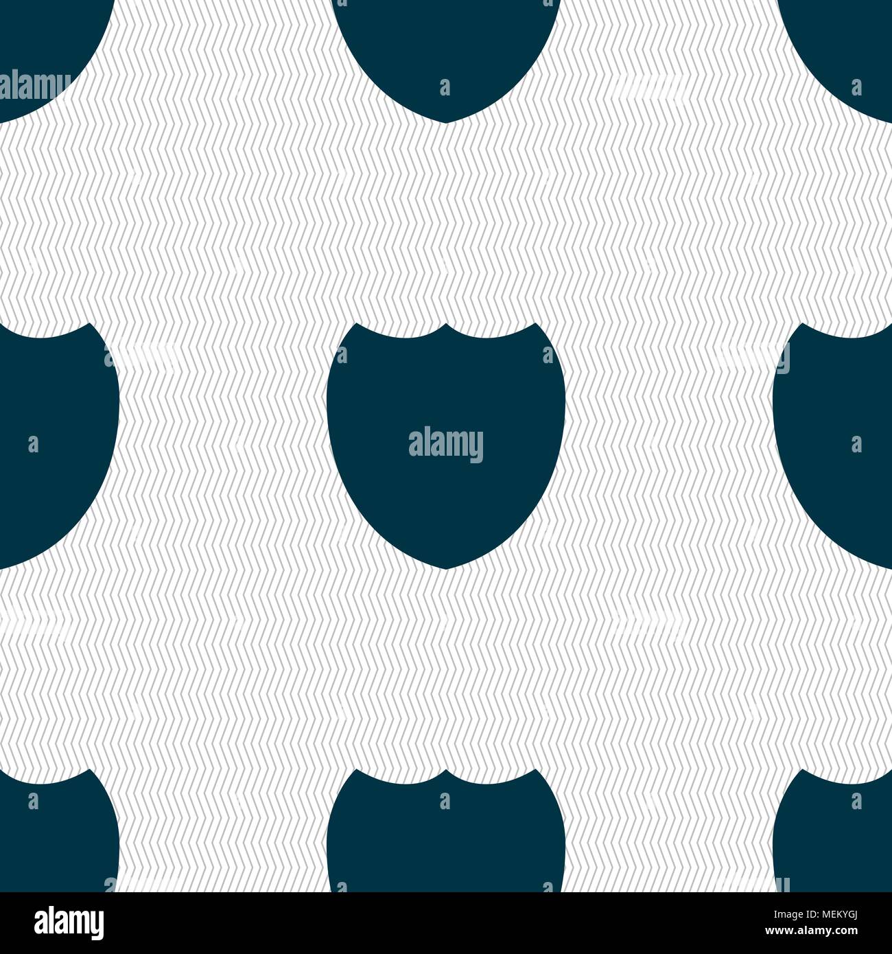 Shield sign icon. Protection symbol. Seamless abstract background with ...