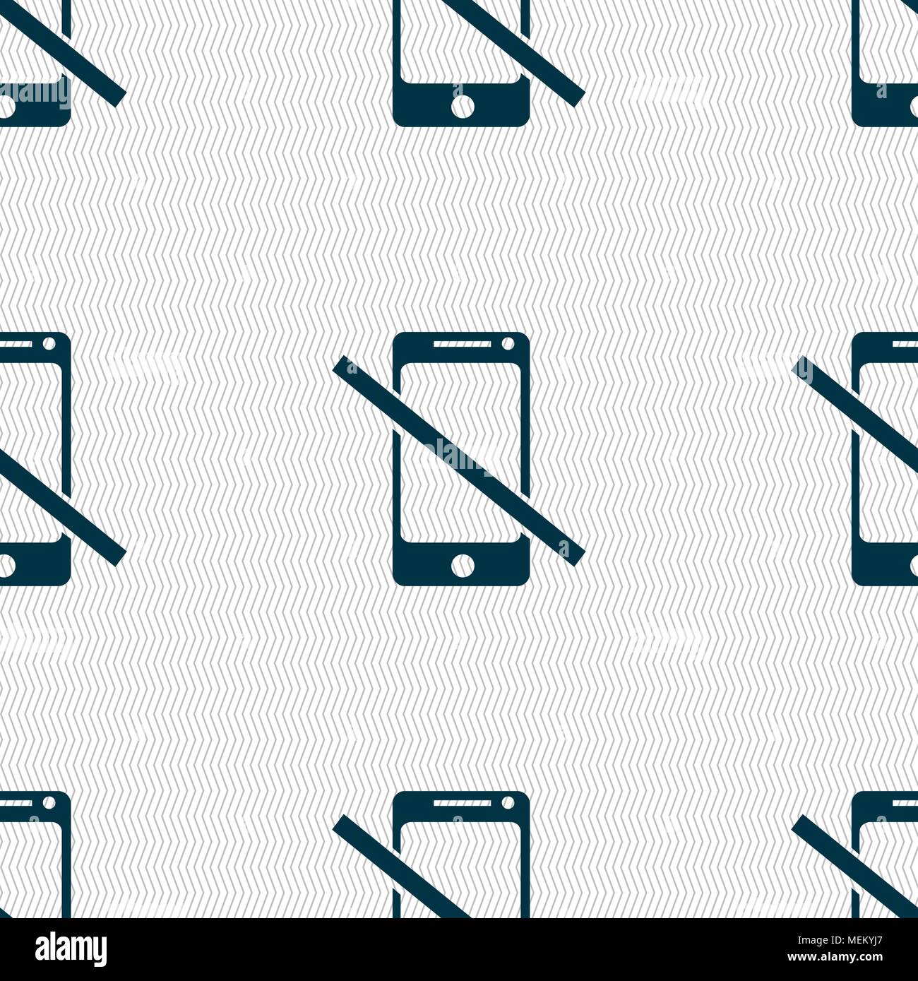 Do not call. Smartphone signs icon. Support symbol. Seamless abstract ...