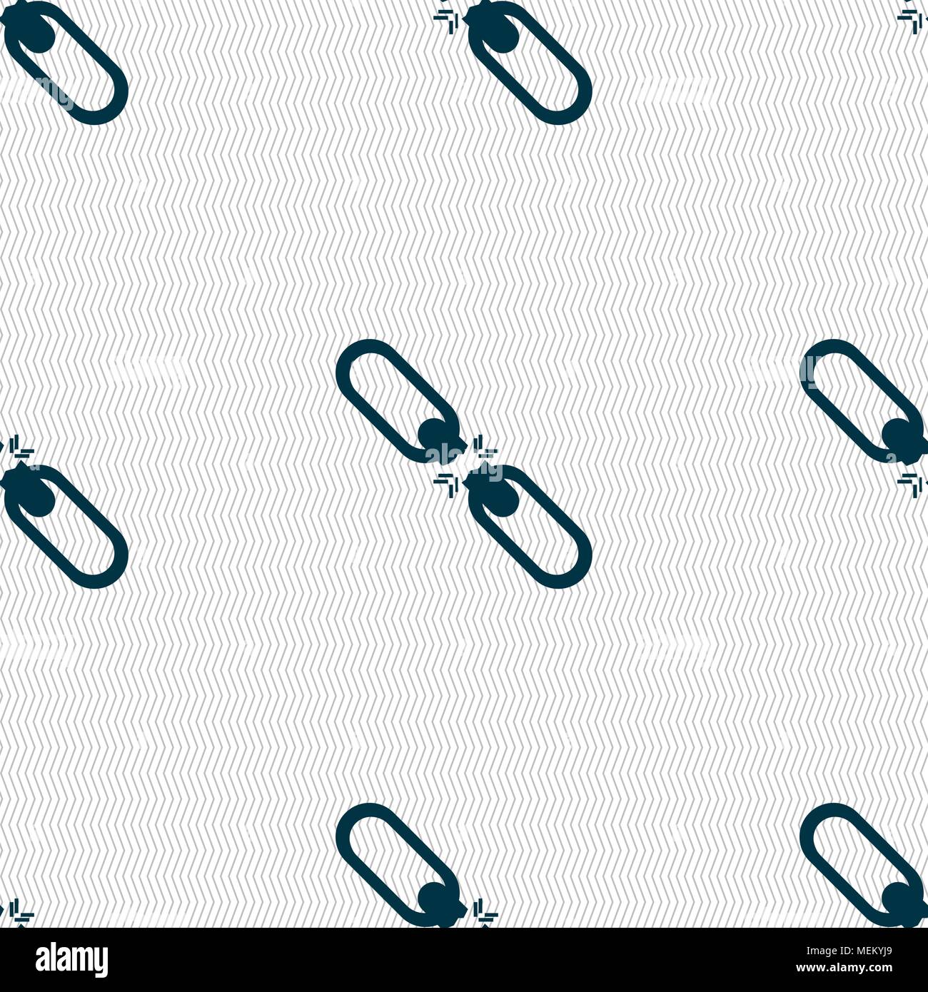 Broken connection flat single icon. Seamless abstract background with ...
