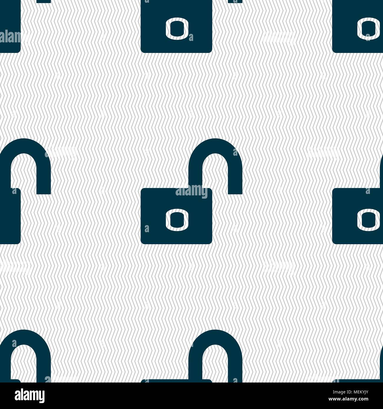 Lock sign icon. Locker symbol. Seamless abstract background with ...