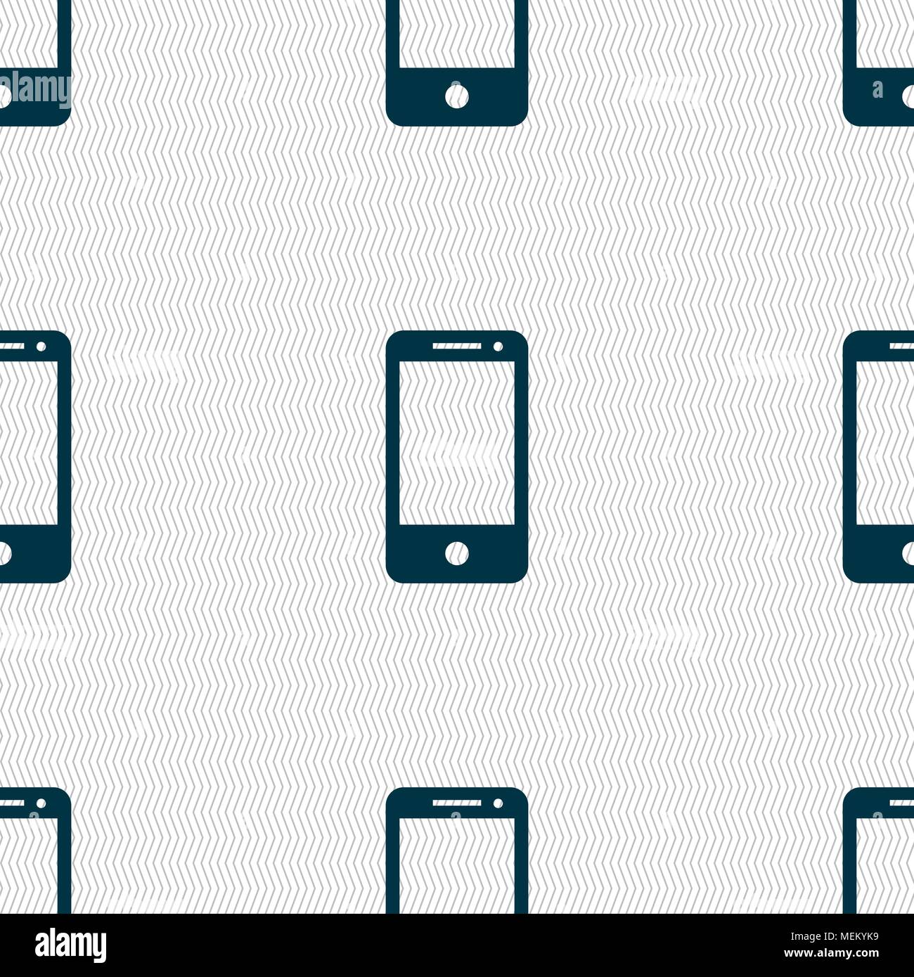 Smartphone sign icon. Support symbol. Call center. Seamless abstract ...