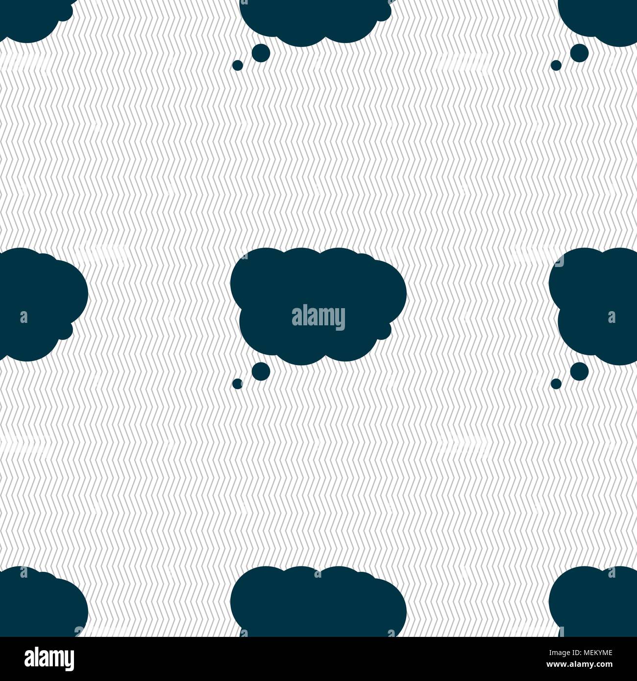 Cloud sign icon. Data storage symbol. Seamless abstract background with ...