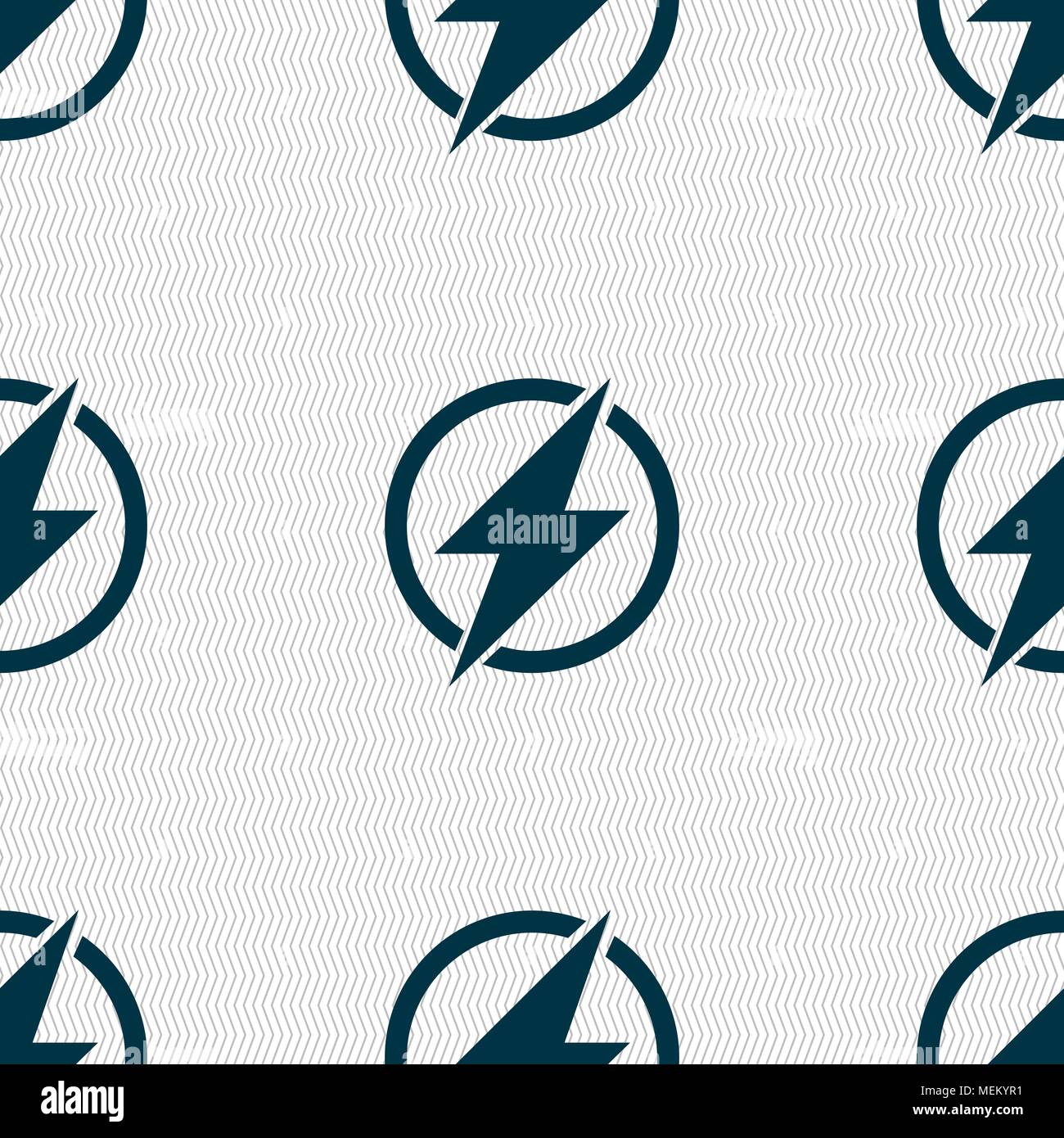 Photo flash sign icon. Lightning symbol. Seamless abstract background ...