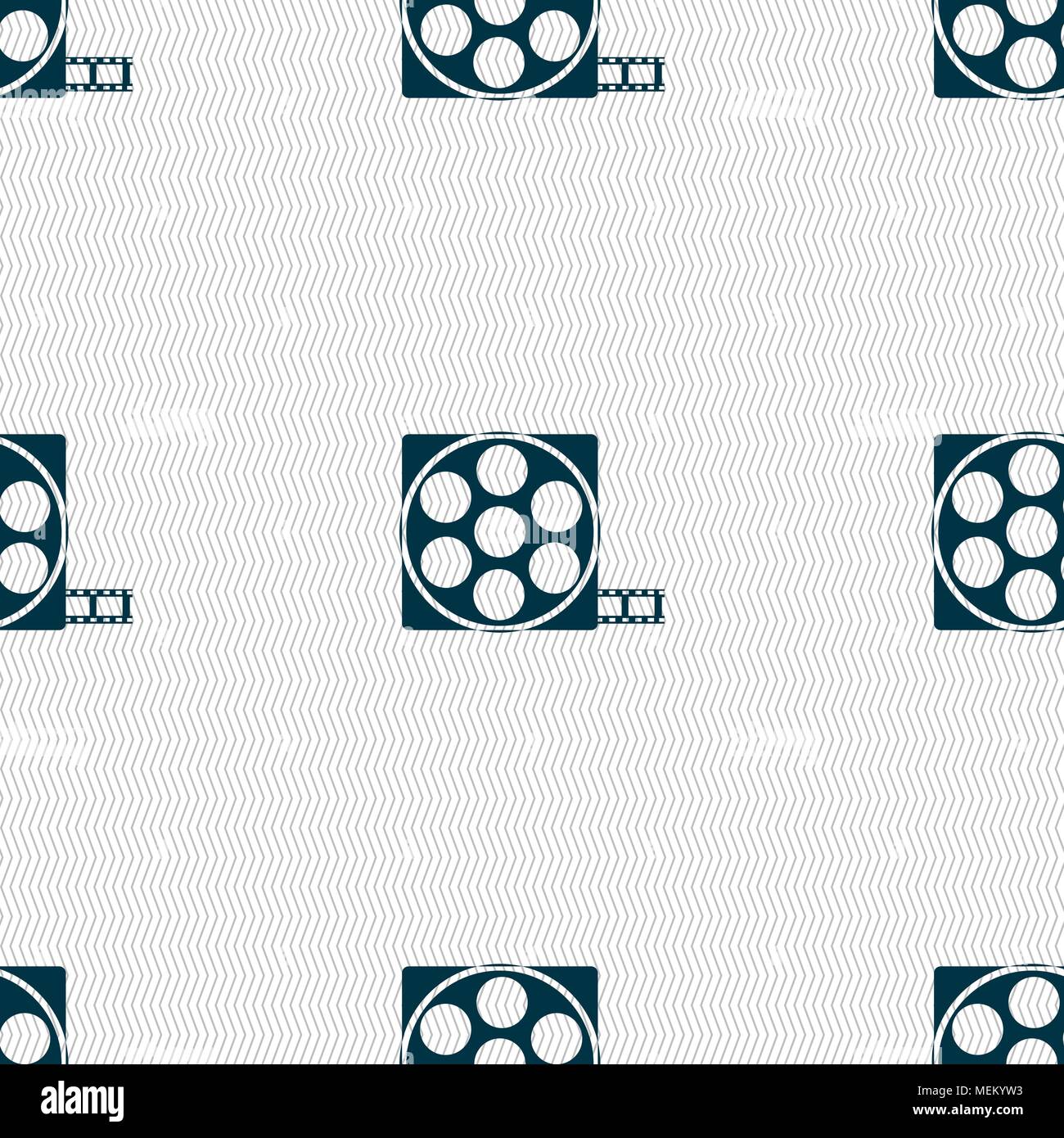 Video sign icon. frame symbol. Seamless abstract background with ...