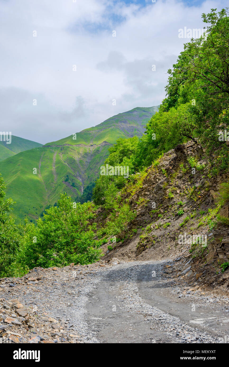 Dangerous road to tusheti national park hi-res stock photography and ...