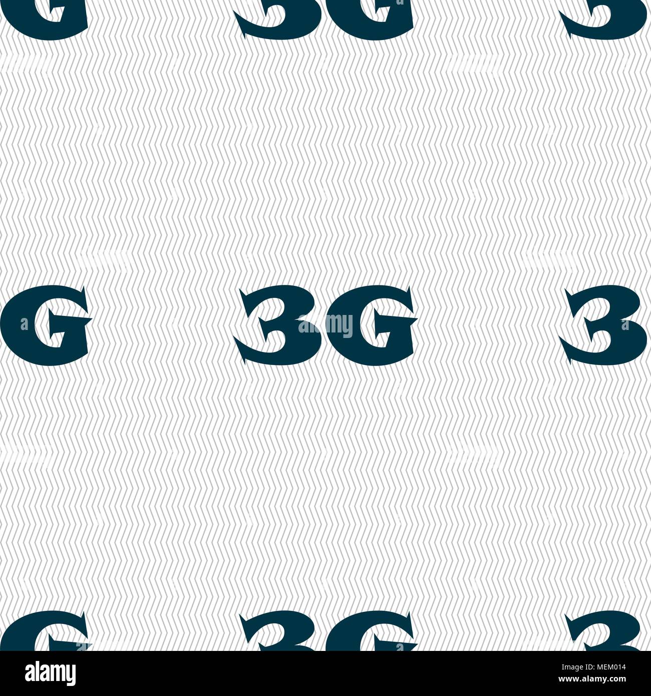 3G sign icon. Mobile telecommunications technology symbol. Seamless ...