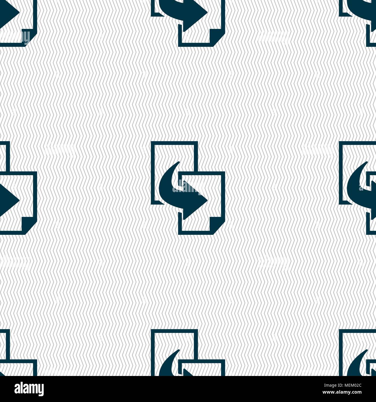 Copy File Sign Icon Duplicate Document Symbol Seamless Abstract Background With Geometric