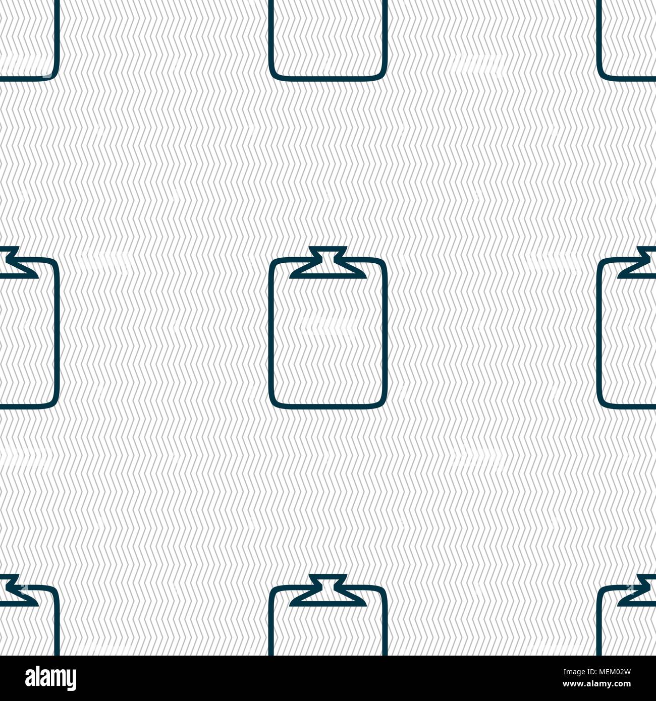 File annex icon. Paper clip symbol. Attach sign. Seamless abstract ...