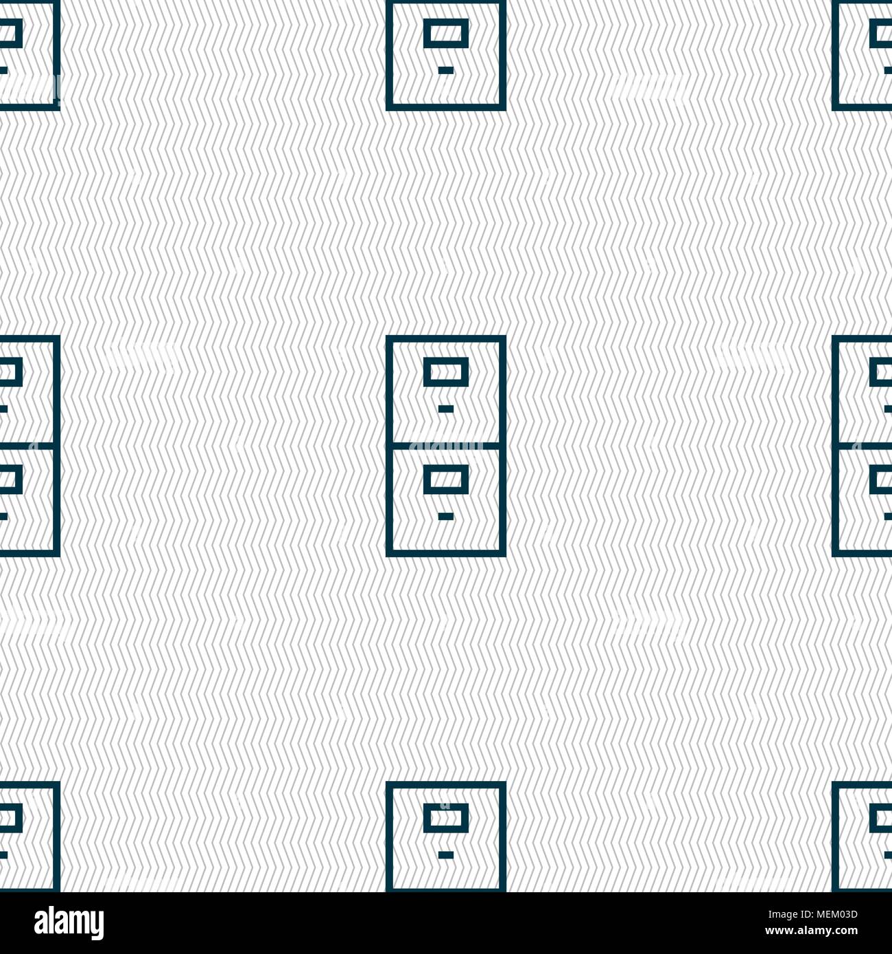 Safe sign icon. Deposit lock symbol. Seamless abstract background with ...