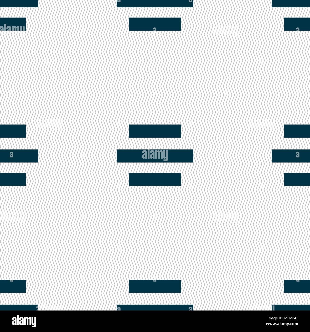 Center alignment icon sign. Seamless abstract background with geometric ...