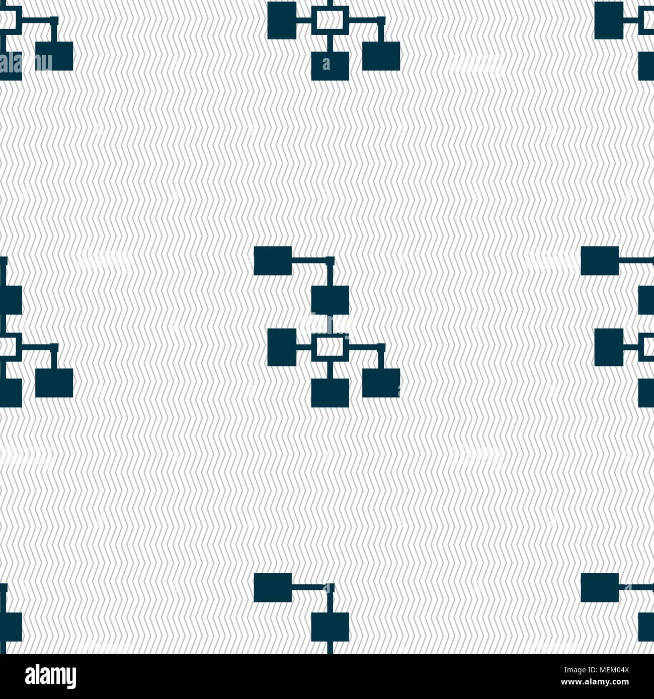 Local Network icon sign. Seamless abstract background with geometric ...