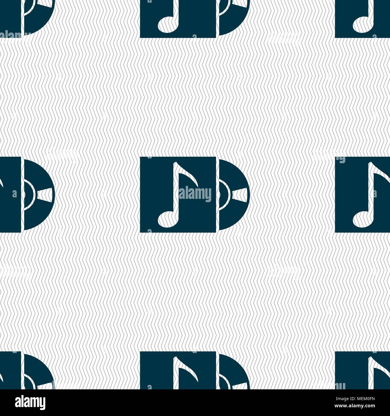 cd player icon sign. Seamless abstract background with geometric shapes ...