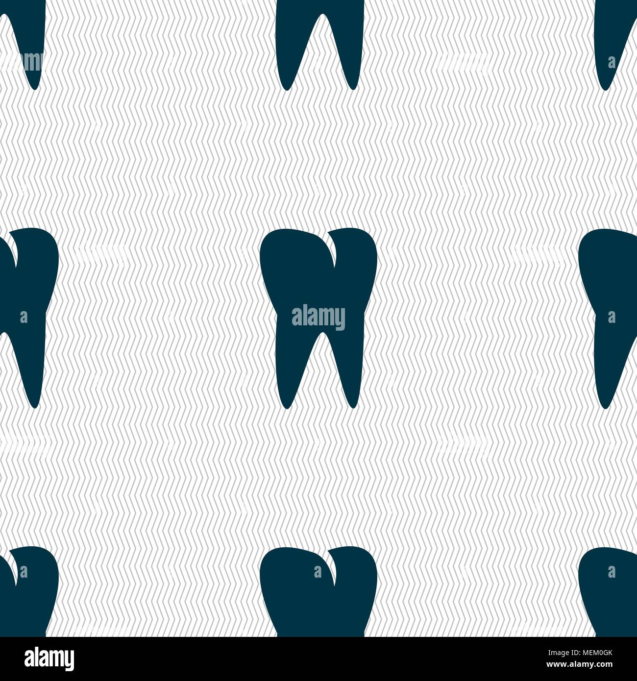 tooth icon. Seamless abstract background with geometric shapes. Vector ...