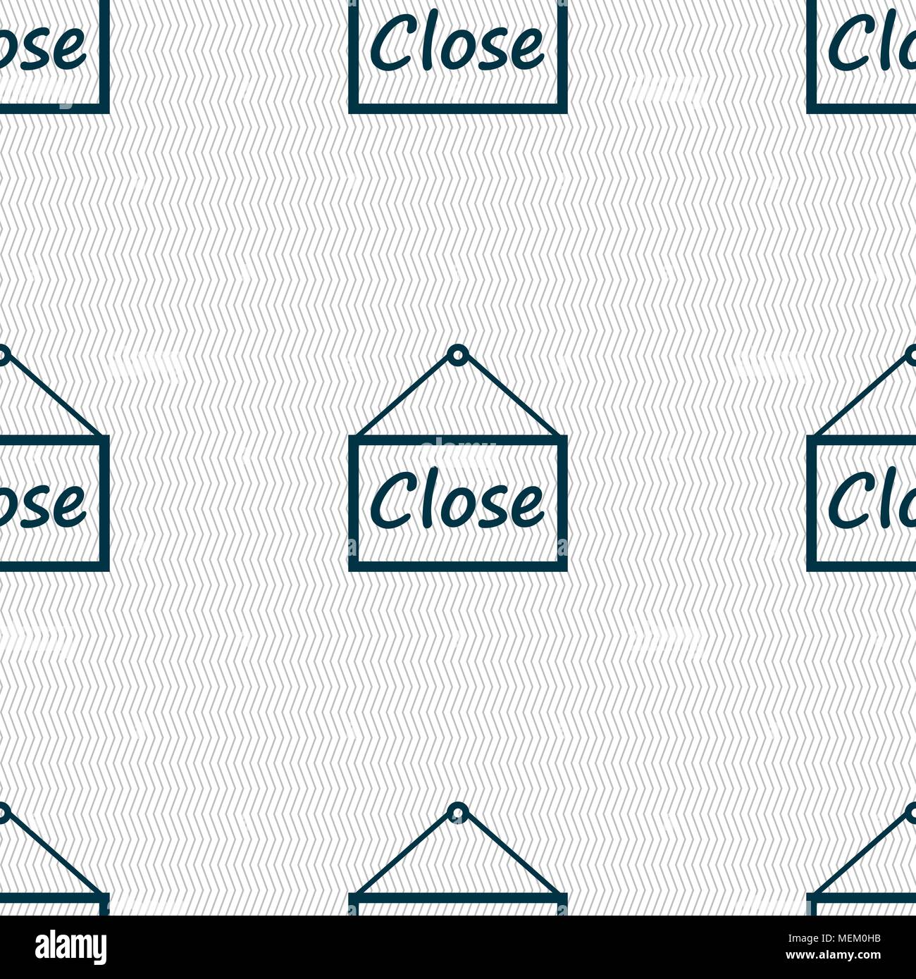 close icon sign. Seamless abstract background with geometric shapes ...