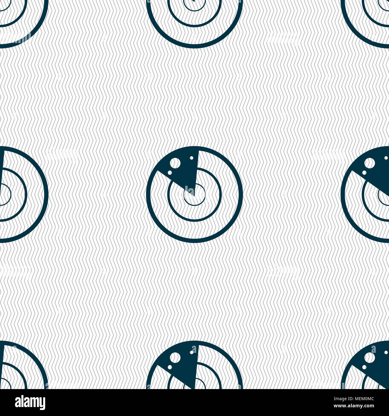 radar icon sign. Seamless abstract background with geometric shapes ...