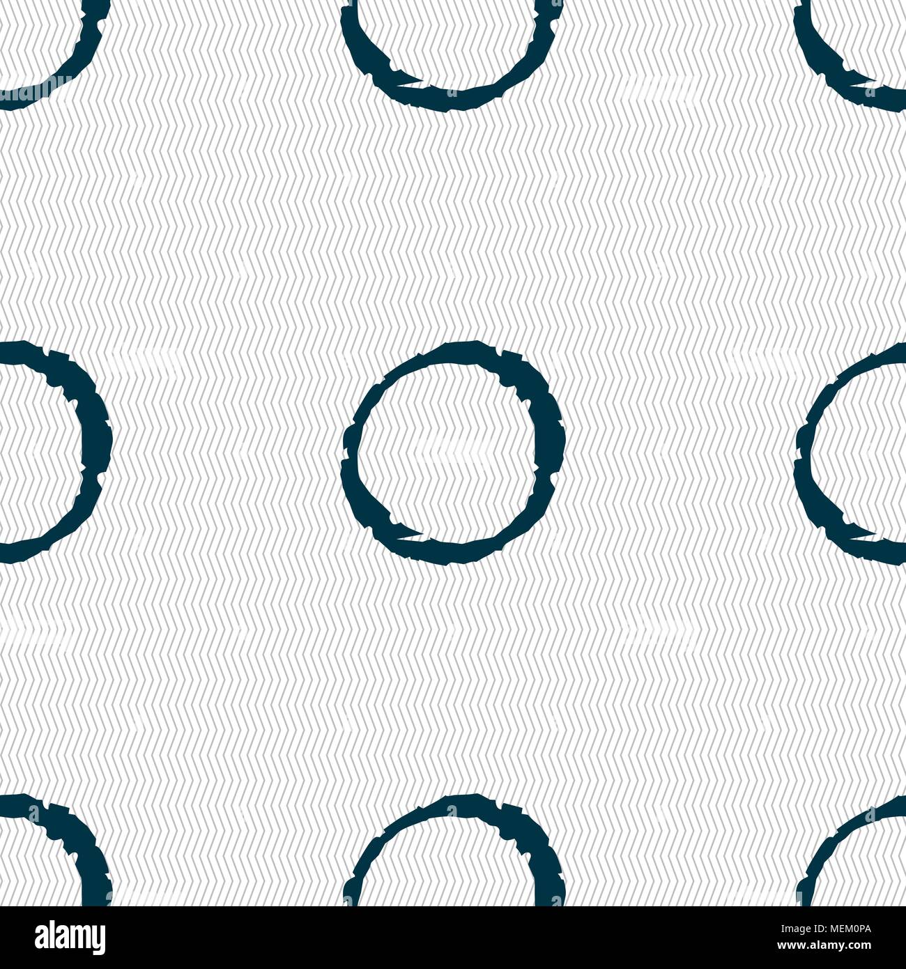 number zero icon sign. Seamless abstract background with geometric ...