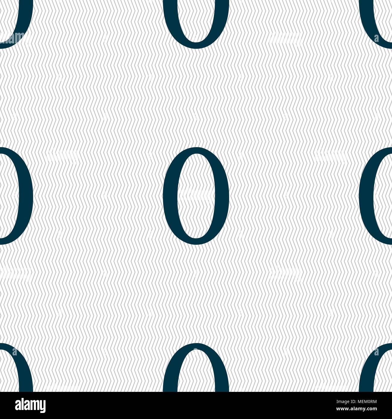 number zero icon sign. Seamless abstract background with geometric ...